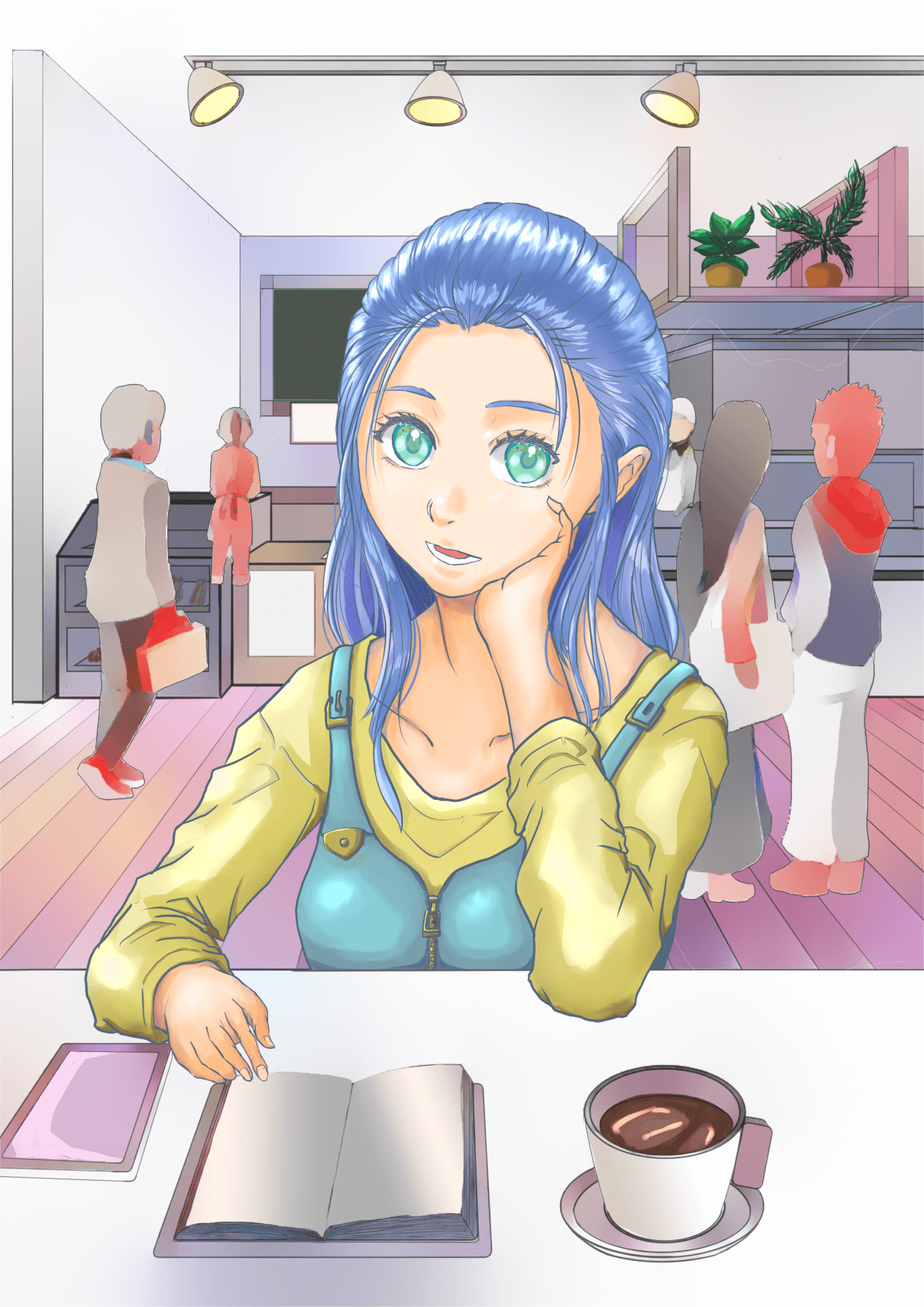 【イラスト修行】苦手な背景のあるイラスト。描いてみたら何とかなる！適当なごまかし方ヒント。 | sin-zakki